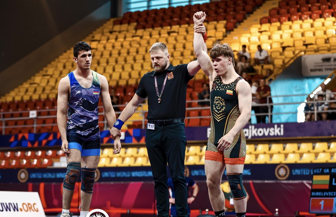 Europos imtynių jaunių čempionate Benediktas Bubelevičius iškovojo ...