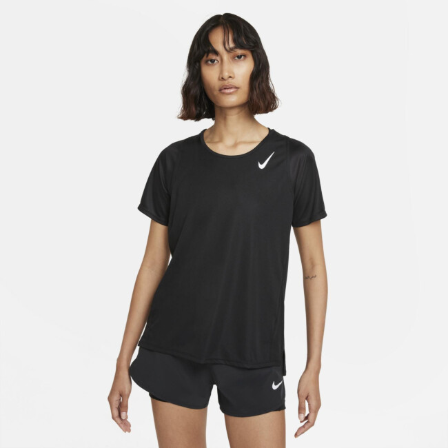 NIKE DRI-FIT RACE WOMEN'S SHORT-SLEEVE RUNNING TOP marškinėliai