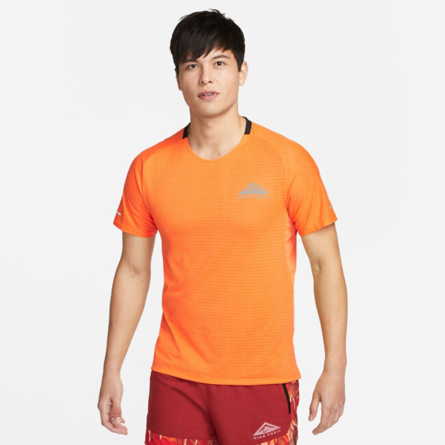 NIKE TRAIL SOLAR CHASE MEN'S DRI-FIT SHORT-SLEEVE RUNNING TOP marškinėliai