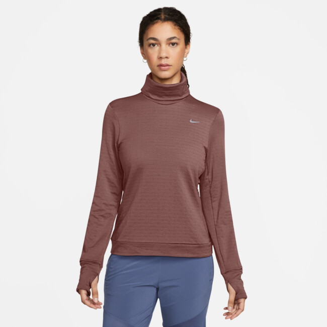 NIKE THERMA-FIT ELEMENT SWIFT WOMEN'S TURTLENECK RUNNING TOP marškinėliai