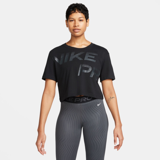 NIKE PRO WOMEN'S DRI-FIT GRAPHIC TOP marškinėliai