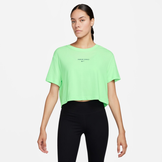 NIKE PRO WOMEN'S DRI-FIT CROP T-SHIRT marškinėliai