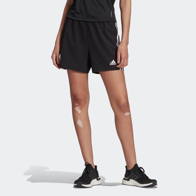 ADIDAS WOMEN'S TRAINICONS 3-STRIPES WOVEN SHORTS šortai