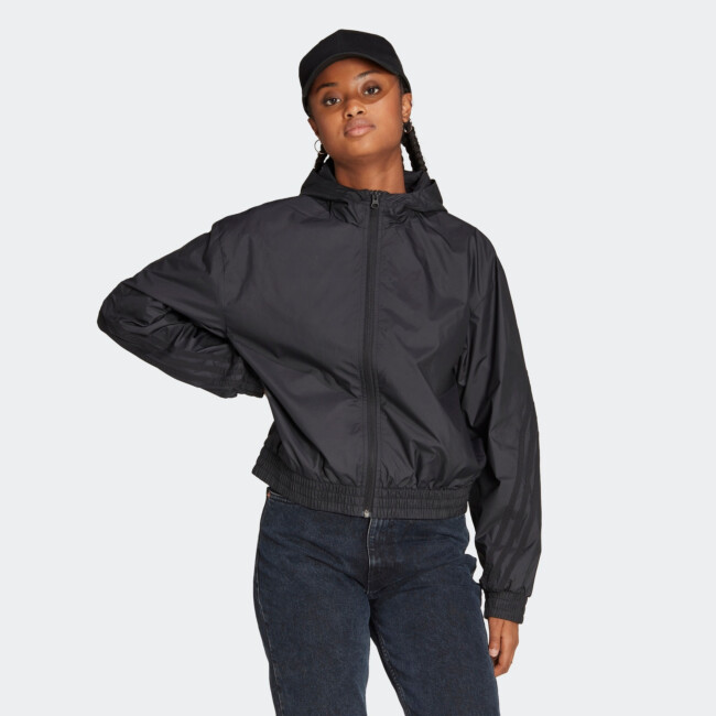 ADIDAS WOMEN'S FUTURE ICONS WOVEN WINDBREAKER striukės ir parkos