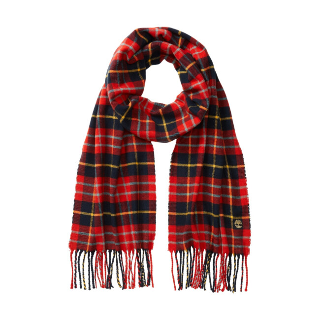 TIMBERLAND MEN'S CAPE NEDDICK CHECK SCARF WITH GIFT BOX šalikai