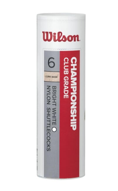 WILSON CHAMPIONSHIP SHUTTLECOCKS 6-PACK TUBE kamuoliai