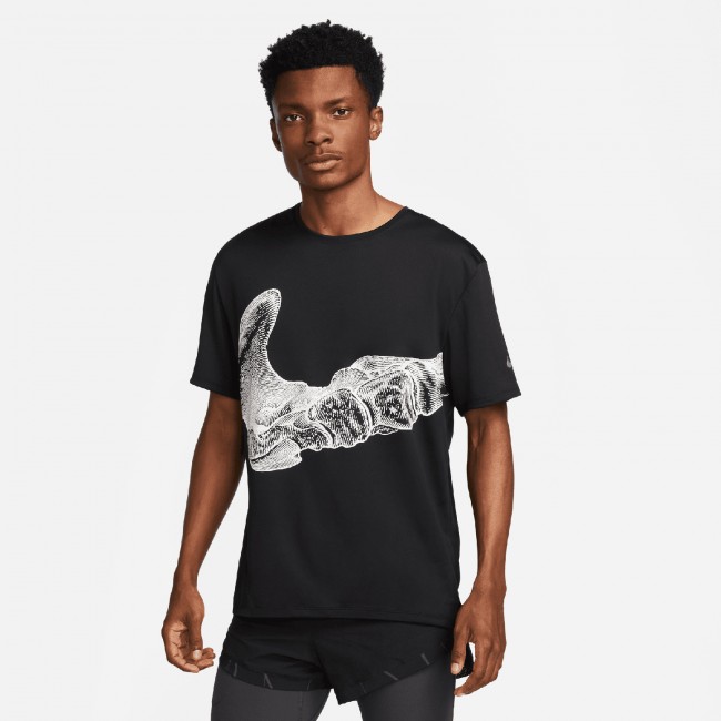 Nike dri-fit uv run division miler men's short-sleeve graphic running ...