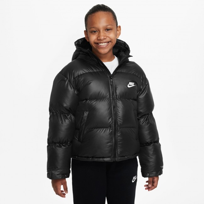 Nike therma-fit ultimate repel puffer big kids' hooded jacket ...